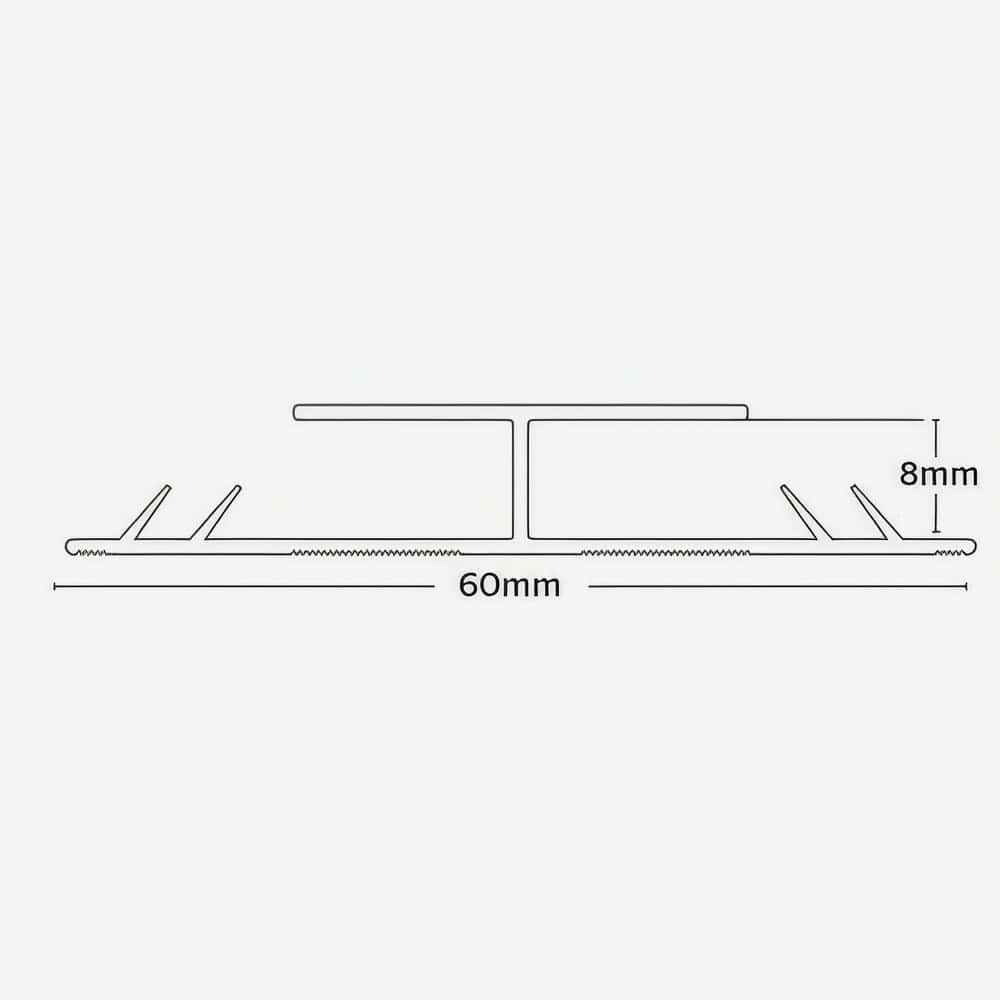 Premier Dual Edge Metal Door Bar In Brushed Pewter