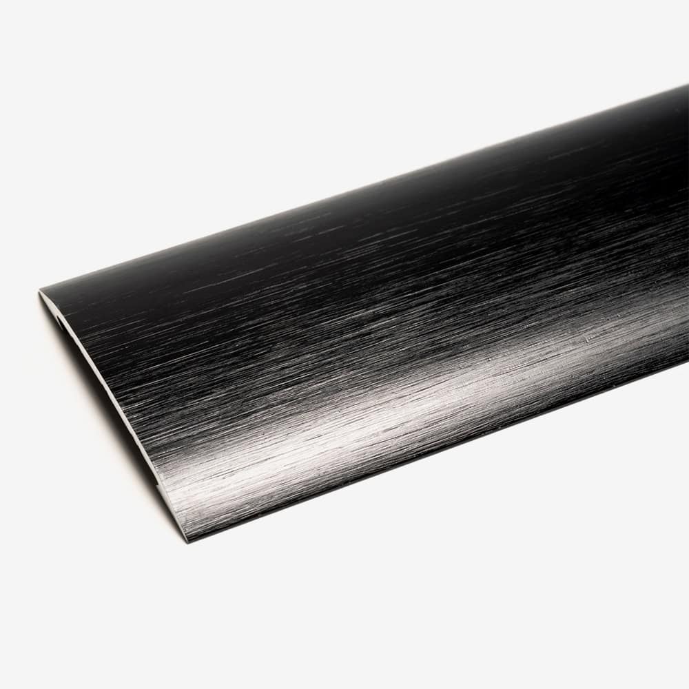 Premier Stick-Down Doorway Cover Strip In Brushed Black