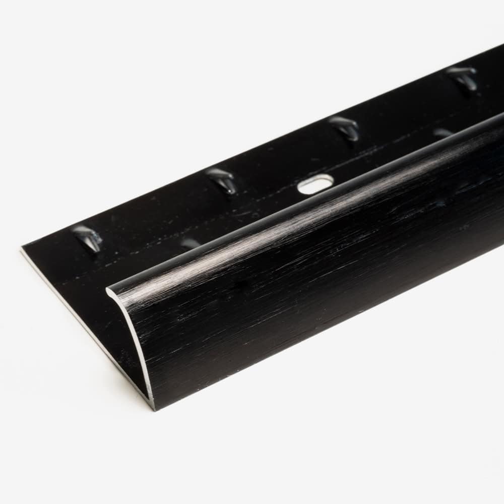 Premier Single Edge Metal Door Strip In Brushed Black