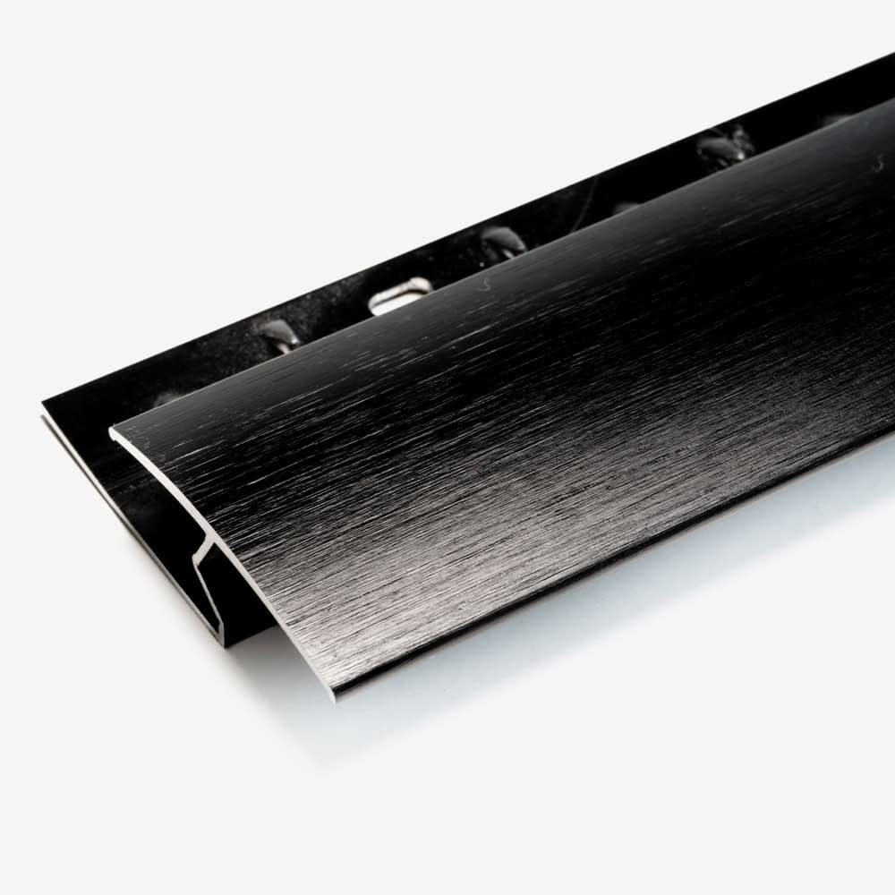Premier Zig Zag Metal Door Strip In Brushed Black