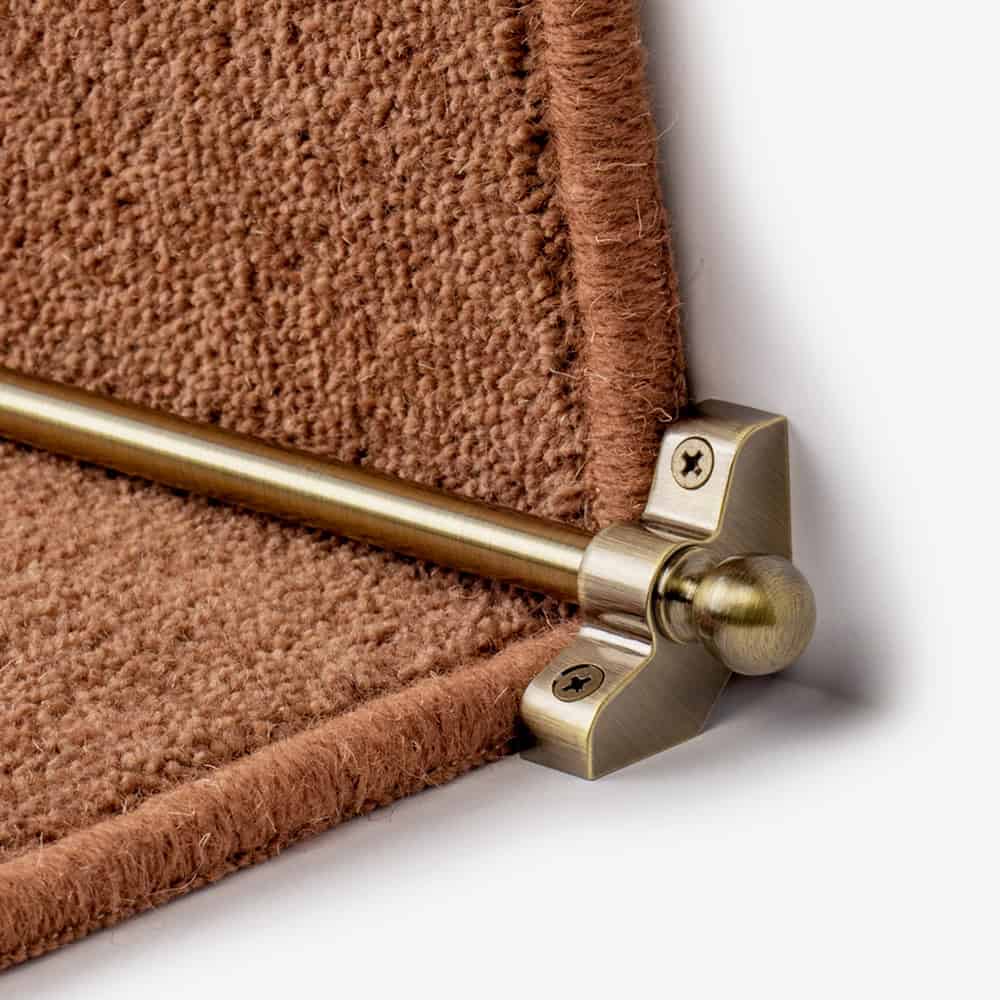 Jubilee Antique Brass Stair Rods For Carpet Runners