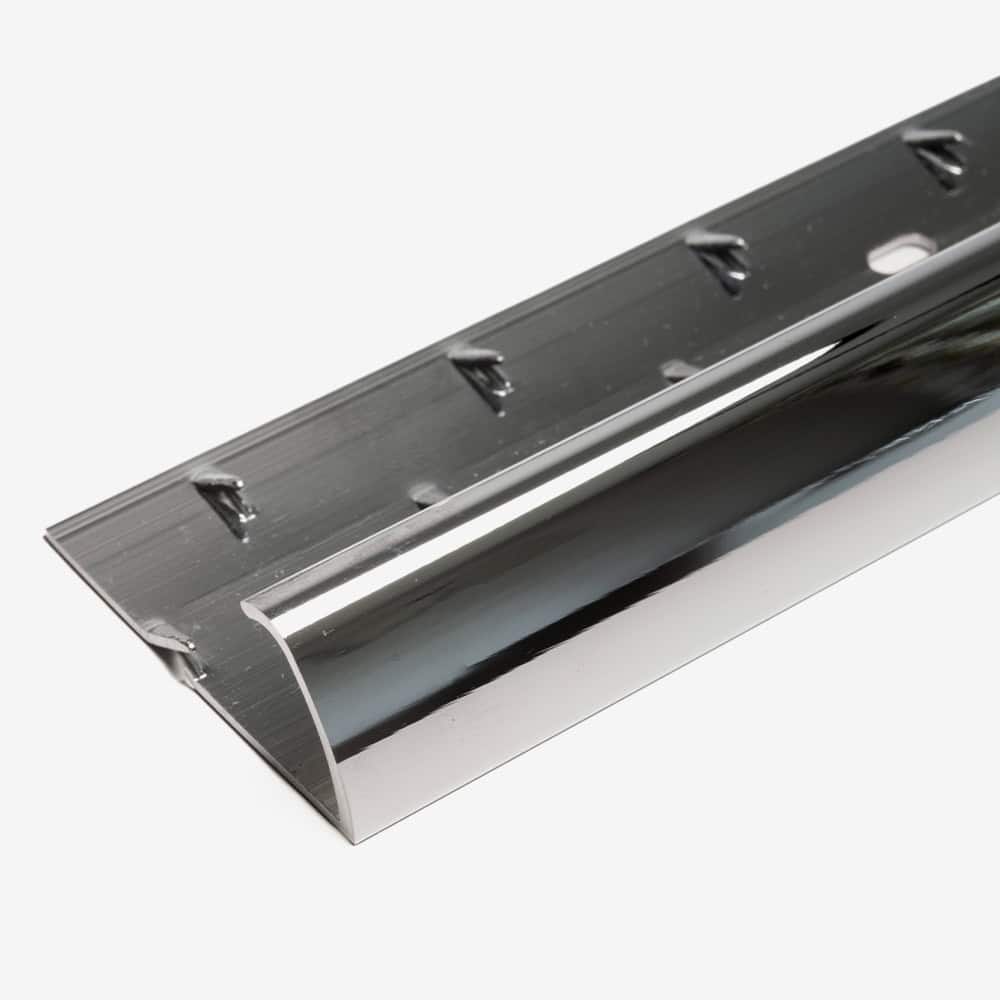 Premier Single Edge Metal Door Strip In Chrome
