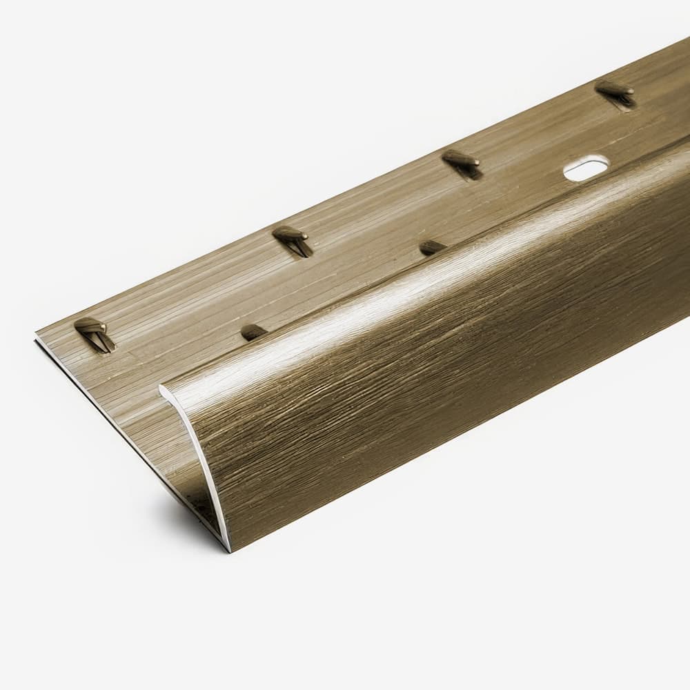Premier Single Edge Metal Door Strip In Brushed Brass
